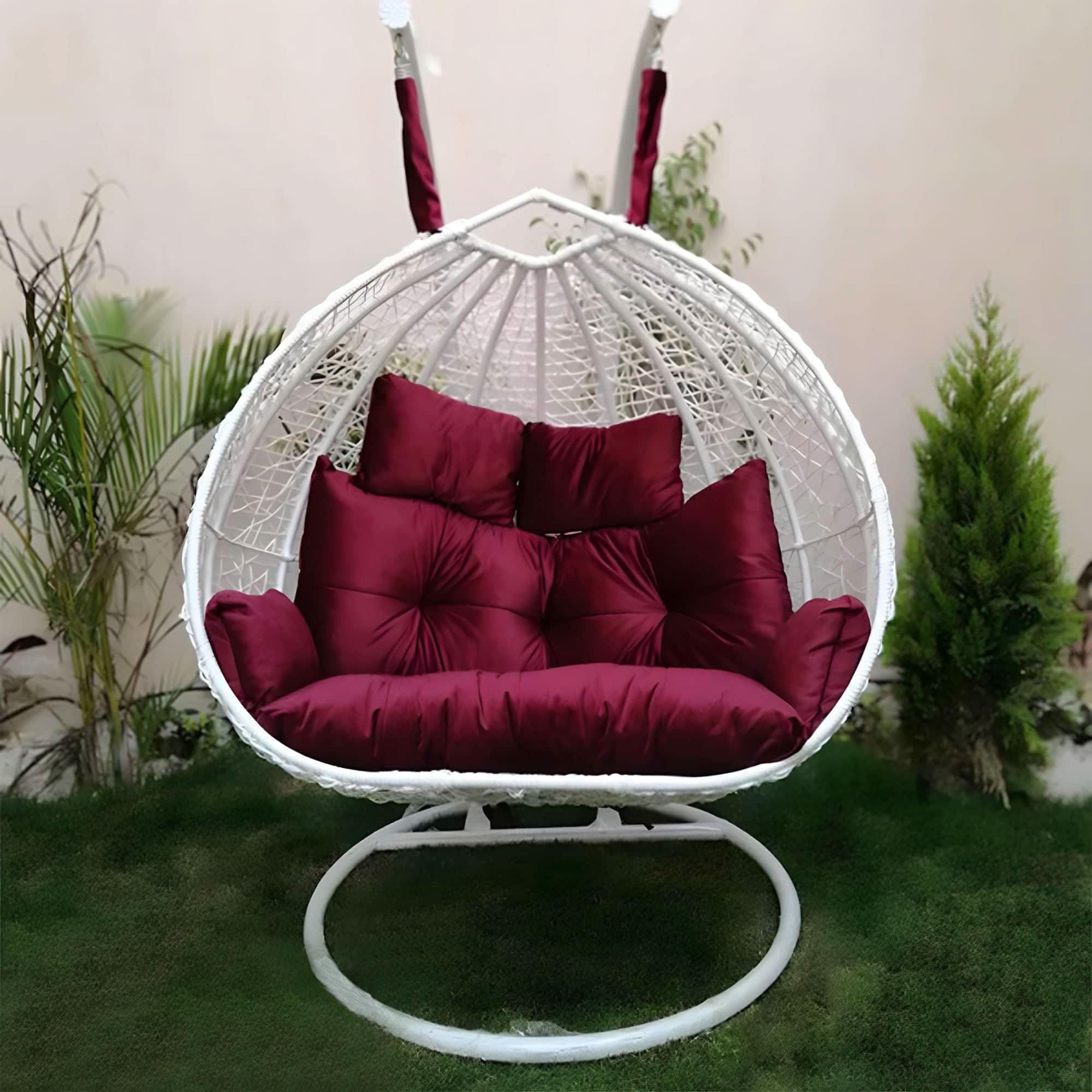 مرجيحة معدن و راتان – Manziluna